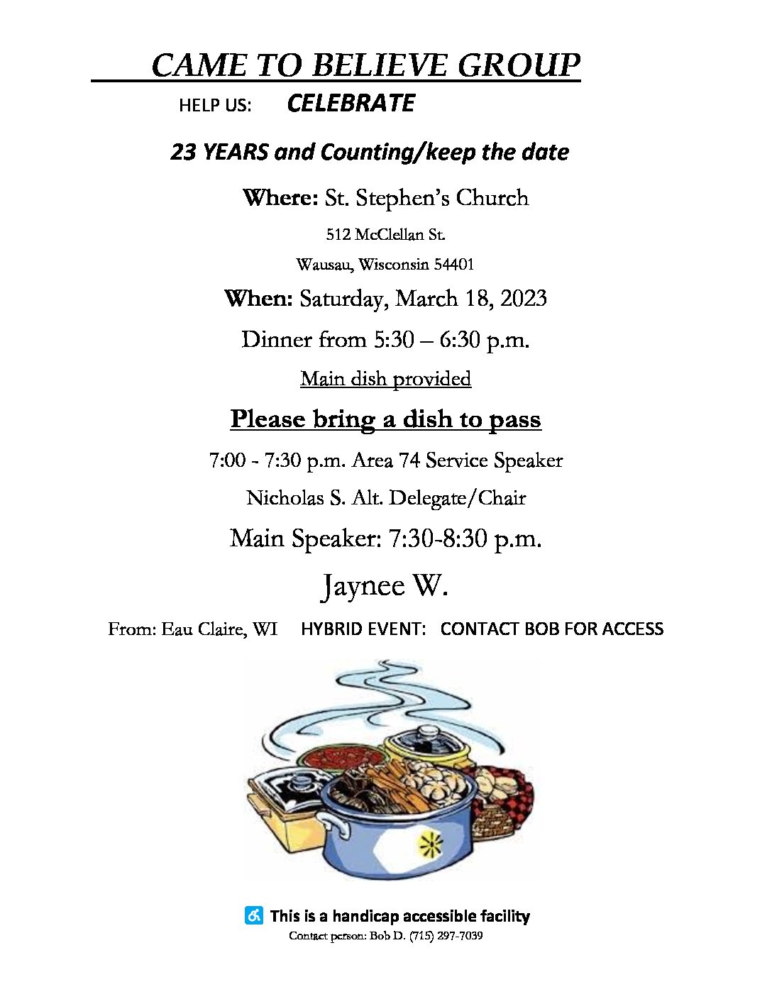 Upcoming Events – Alcoholics Anonymous